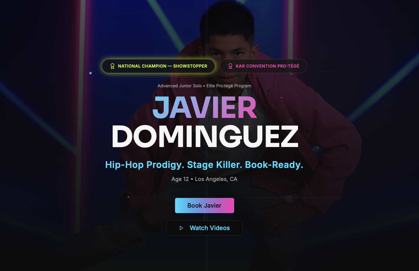 Javier Dominguez - Hip-Hop Dance Prodigy & National Champion | Los Angeles
